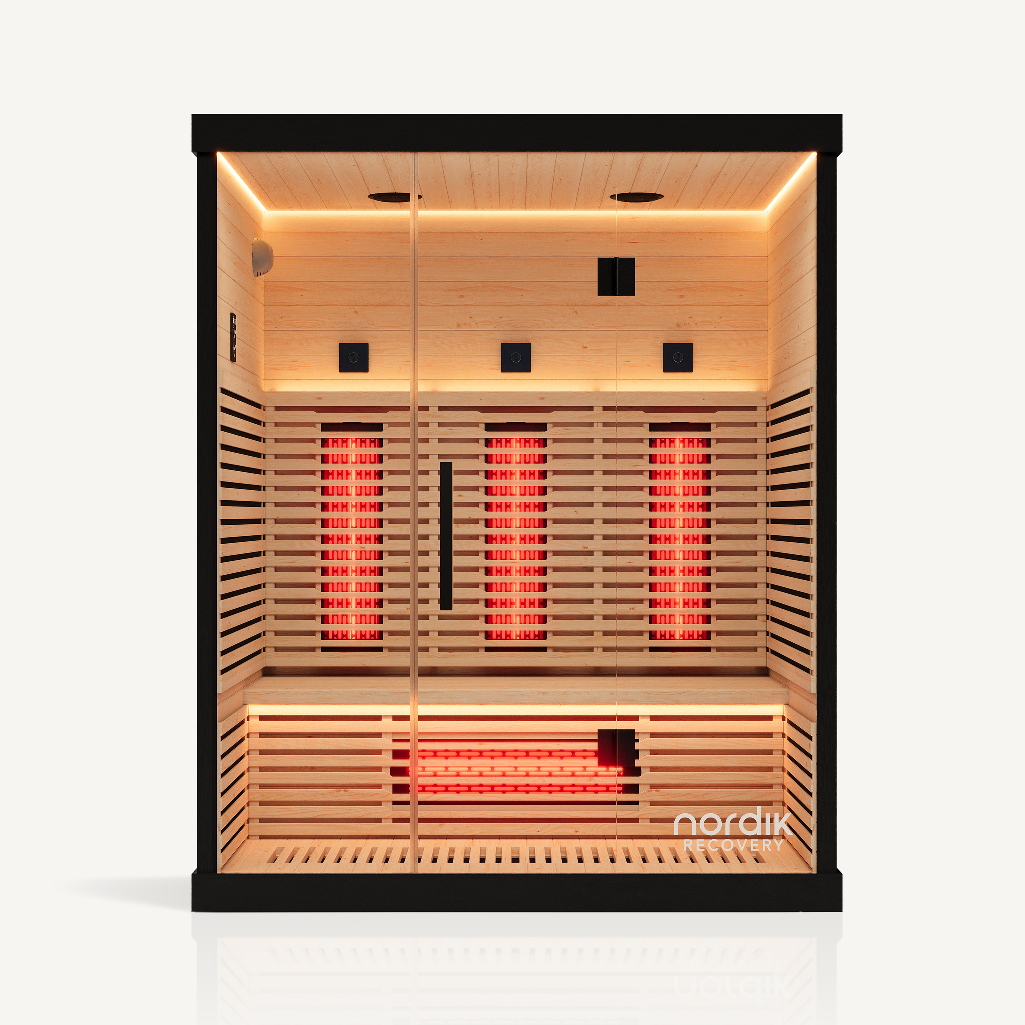 3-Person Full Spectrum Infrared Sauna – Low EMF, Canadian Hemlock ...